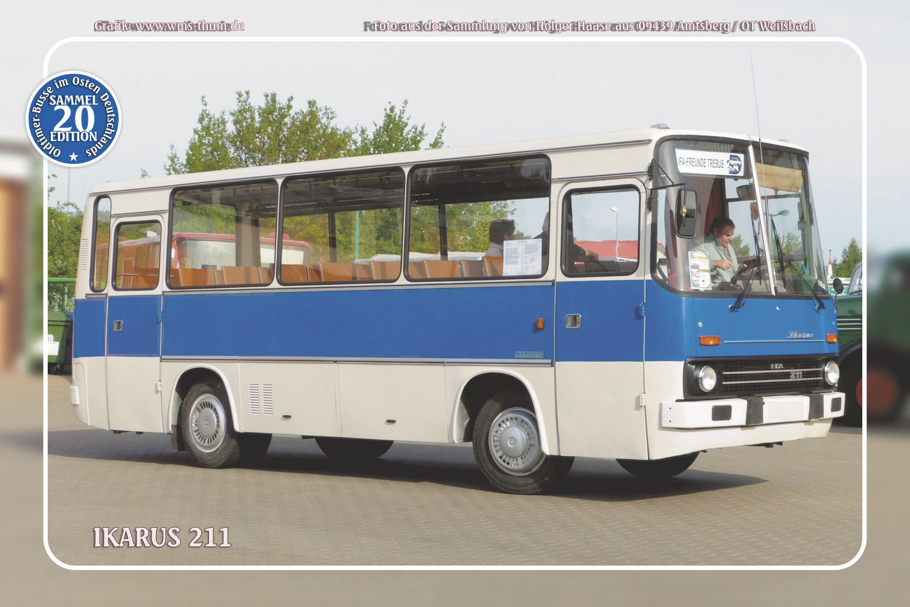 Blechschild Bus Nr.20 "Ikarus 211" | Sammeledition Oldtimer-Busse | Blechschilder | Werbeartikel ...